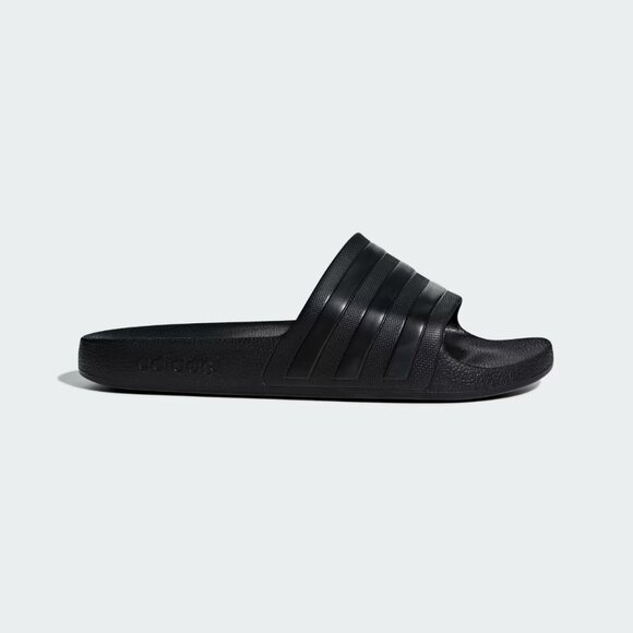 adidas | Shoes | Adidas Black Adilette Aqua Slides 8 | Poshmark